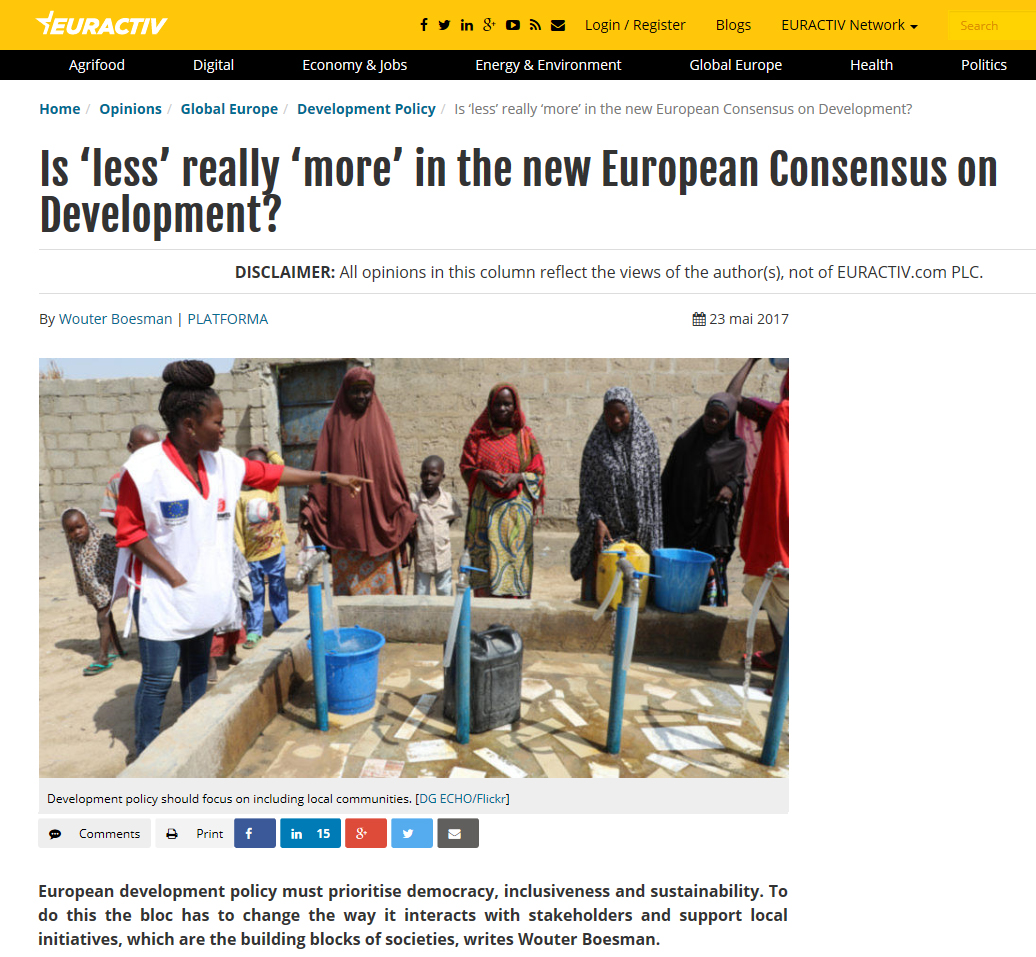 ¿Es “menos” realmente “más” en el nuevo consenso europeo sobre ...